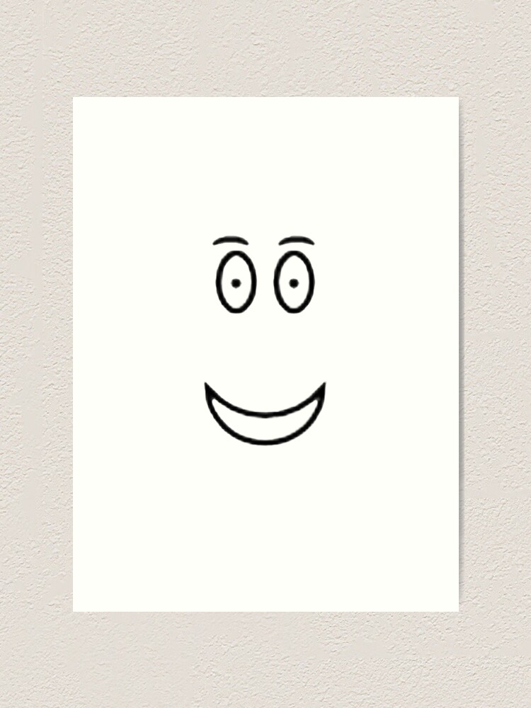 "Roblox man face " Art Print for Sale by SrvShop | Redbubble