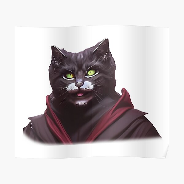 "Sensei Cat" Poster for Sale by KMKALY | Redbubble