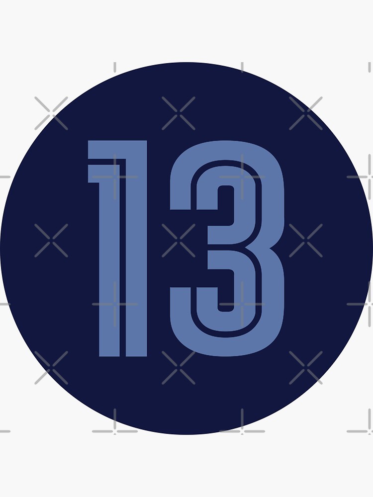 "Jaren Jackson Jr number 13 Design v2" Sticker for Sale by RedPremium ...