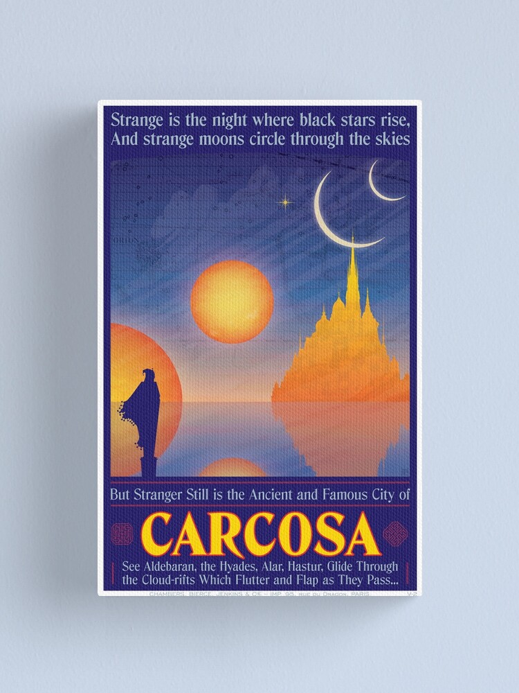 "Carcosa Poster v2" Canvas Print by Ekliptik | Redbubble