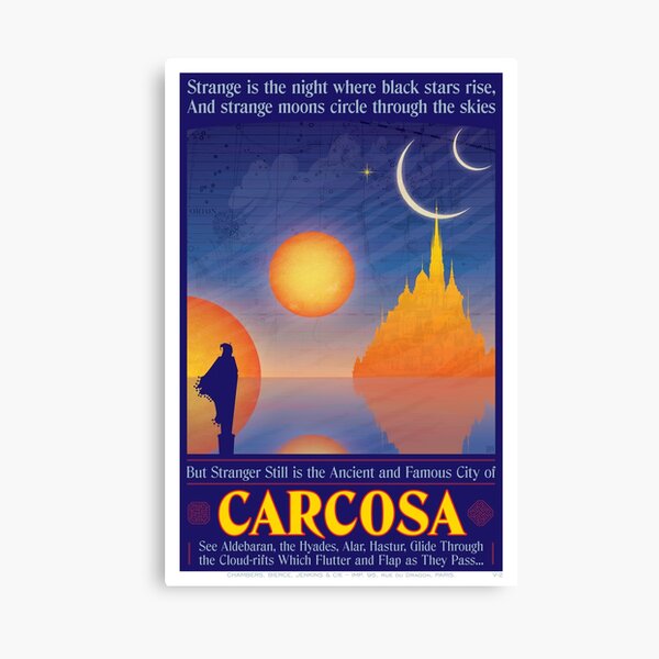"Carcosa Poster v2" Canvas Print by Ekliptik | Redbubble