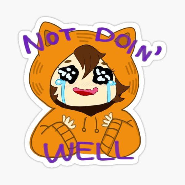 "Not doing well" Sticker for Sale by MrBigBagels | Redbubble