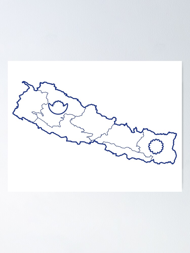 "Nepal New Map with Provinces" Poster for Sale by Maicha | Redbubble