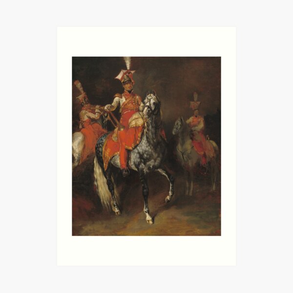 "Theodore Gericault, Mounted Trumpeters of Napoleon's Imperial Guard ...