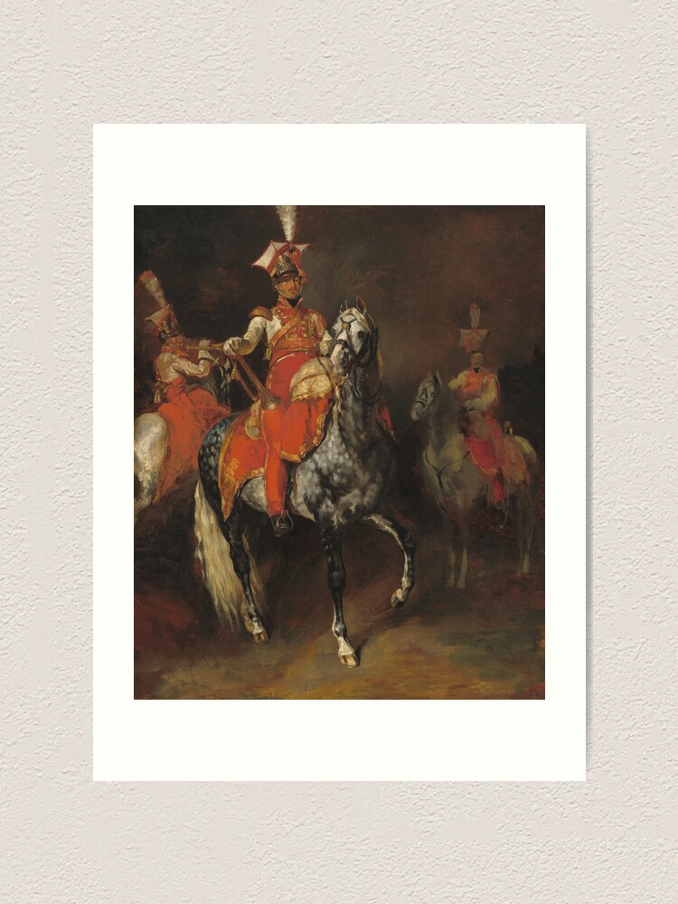 "Theodore Gericault, Mounted Trumpeters of Napoleon's Imperial Guard ...