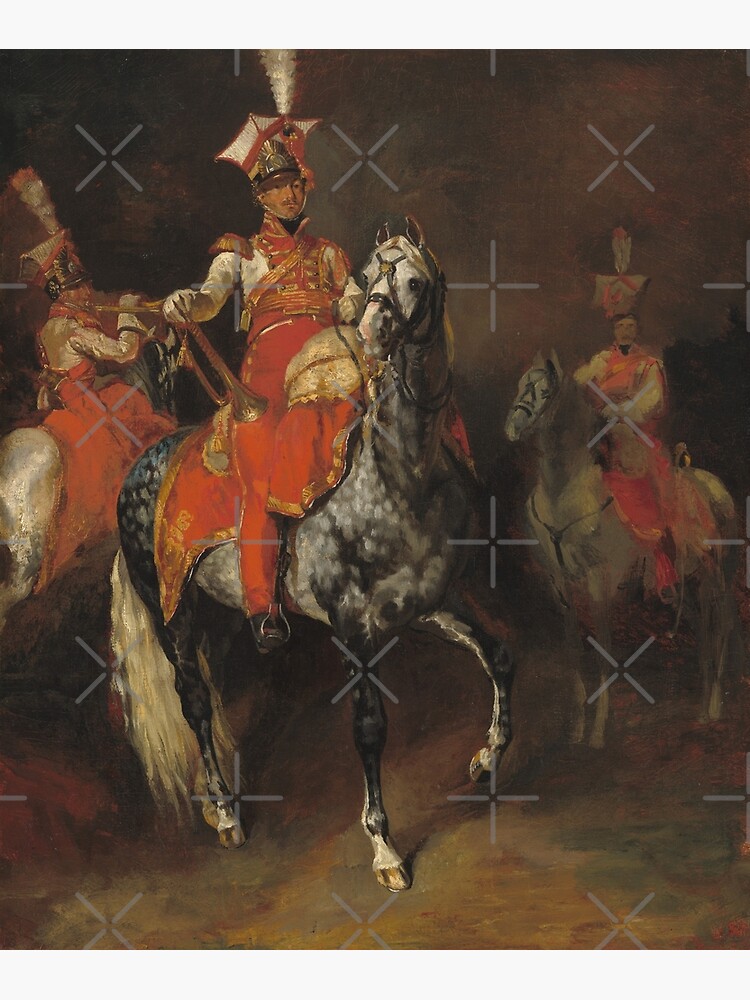 "Theodore Gericault, Mounted Trumpeters of Napoleon's Imperial Guard ...
