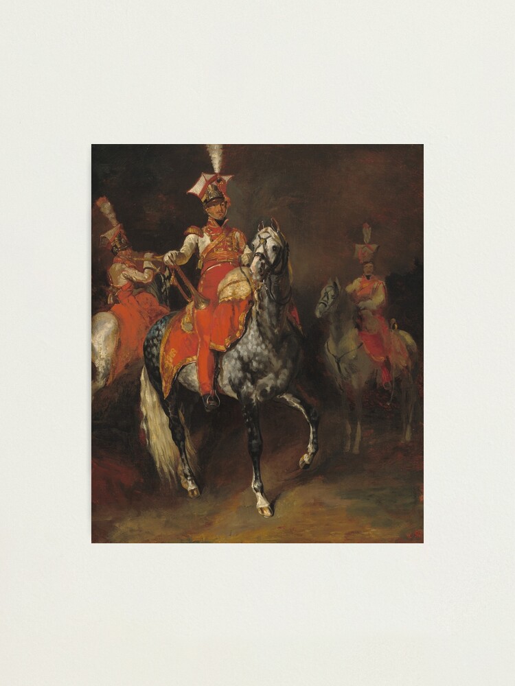 Impression photo « Théodore Géricault, trompettistes à cheval de la ...