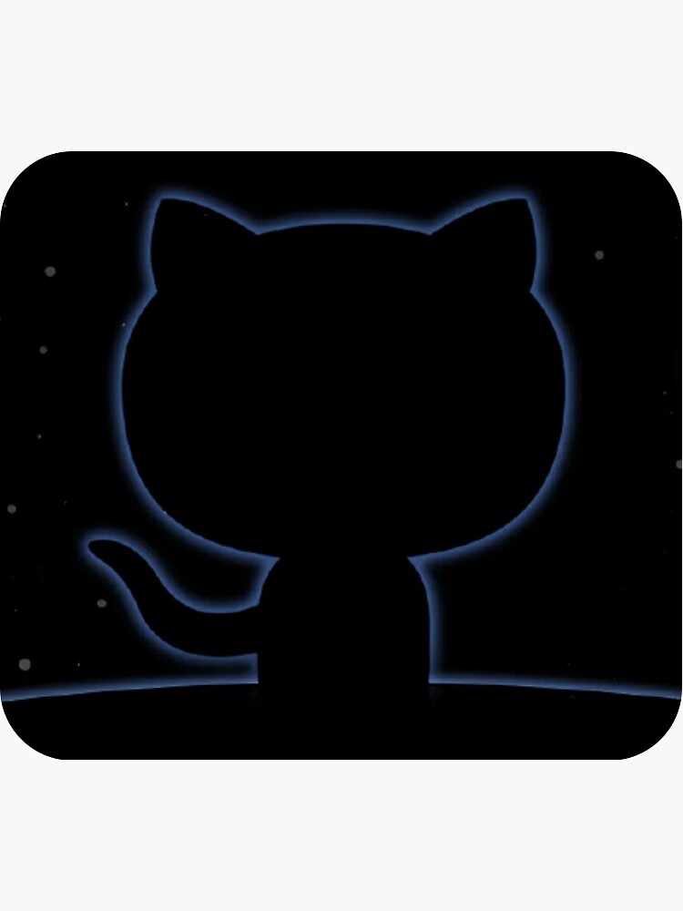 "git github dark logo sticker" Sticker for Sale by developerfriday ...