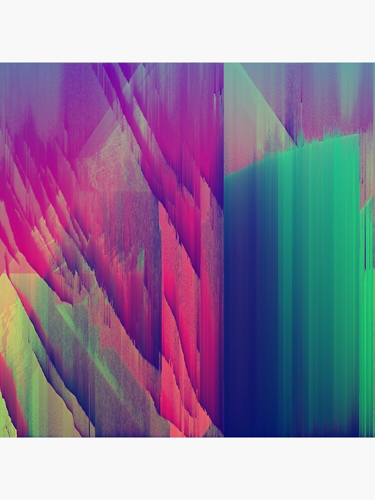 Poster « Retro Wave Data Glitch Mosh - Glitch Art Print », par burning ...