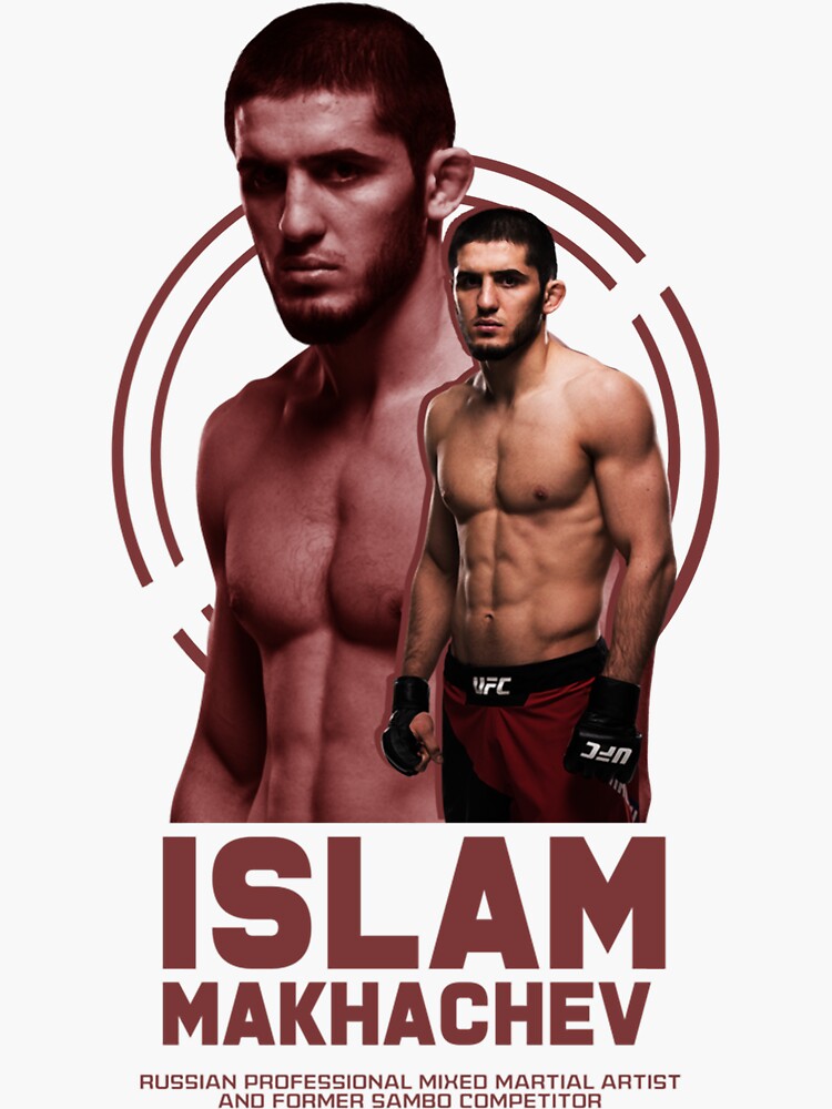 "islam makhachev mma" Sticker for Sale by TiloHummel | Redbubble