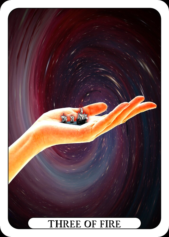 "Three of Fire" by johnnylemuria | Redbubble