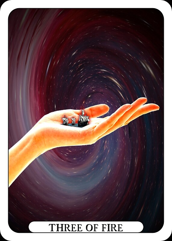 "Three of Fire" by johnnylemuria | Redbubble