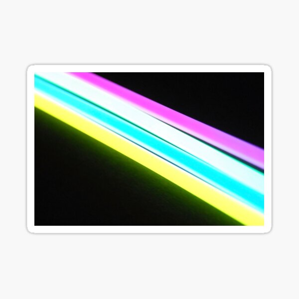 "Day Glow Rainbow Streak" Sticker for Sale by StudioKattix | Redbubble