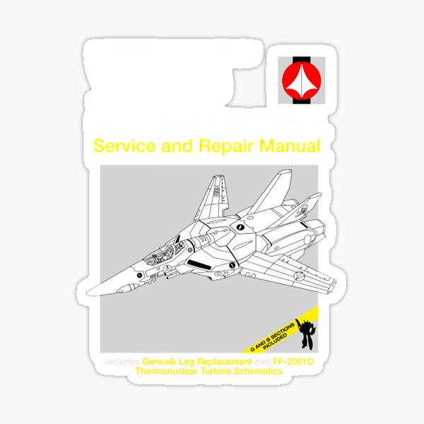 "VF 1-S Service and Repair" Sticker for Sale by LalaBoea | Redbubble