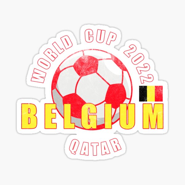 "FIFA World Cup 2022 BELGIUM" Sticker for Sale by kenuli | Redbubble