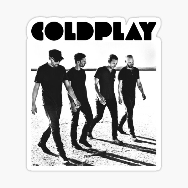 "Cóldpláy Band 80s music" Sticker for Sale by Kellyunique | Redbubble