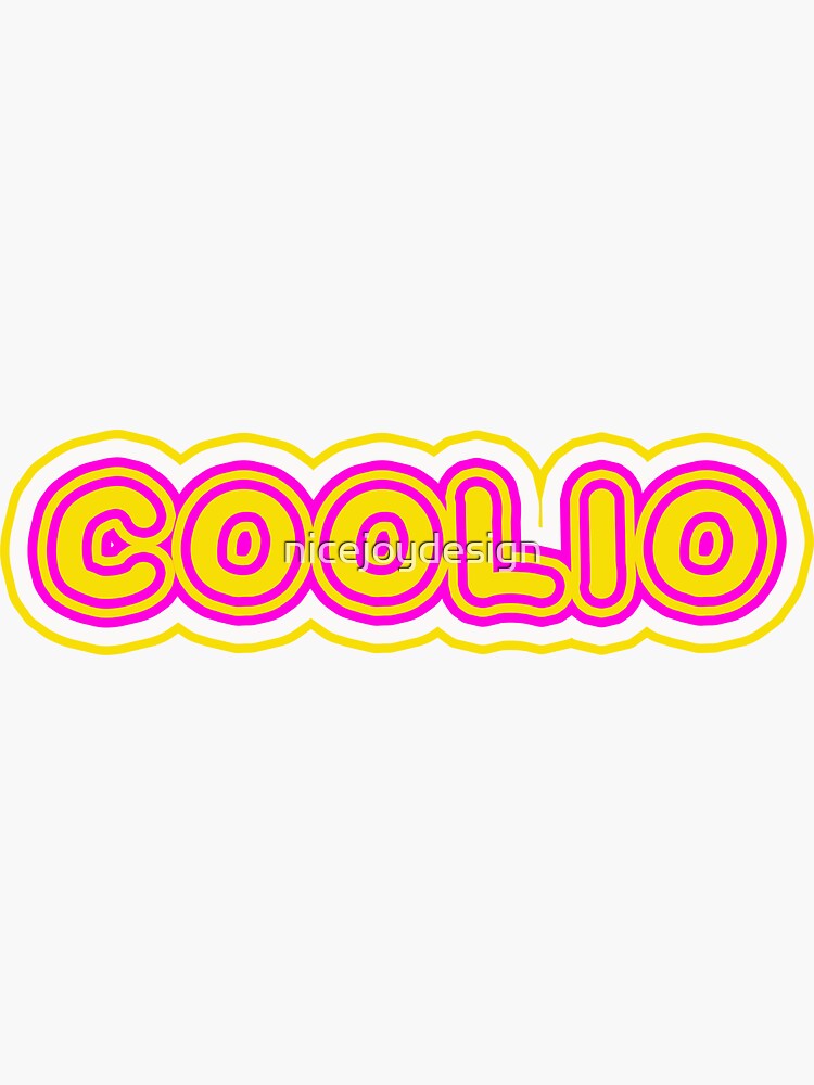 "coolio rapper sticker Rip coolio design art colorful" Sticker for Sale ...