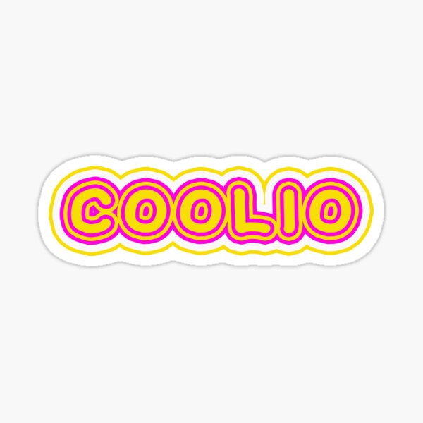 "coolio rapper sticker Rip coolio design art colorful" Sticker for Sale ...