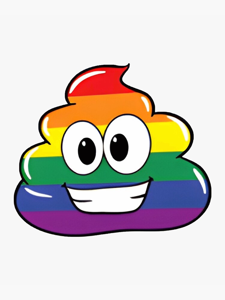 "Gay poop emoji" Sticker for Sale by RichardMichelPa | Redbubble