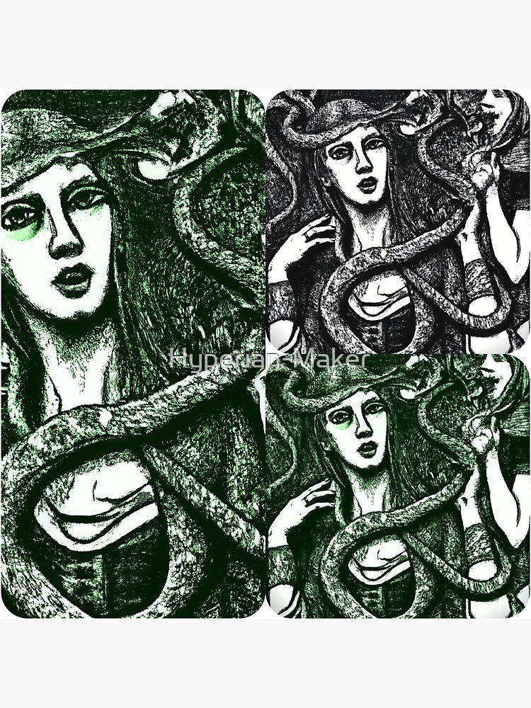 "Pythia the Pythoness" Sticker for Sale by Hyperian-Maker | Redbubble