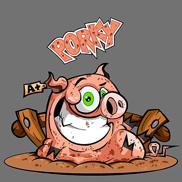 "Porky" Sticker for Sale by OnlyCoolDesigns | Redbubble