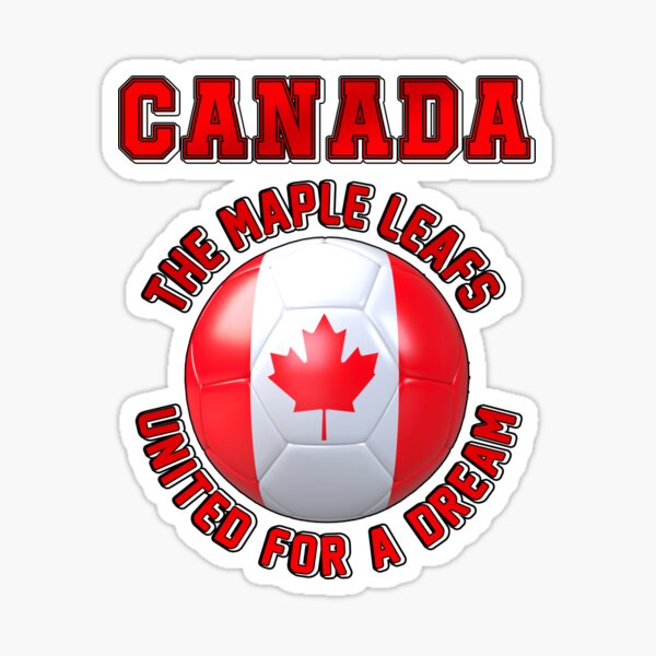 "Canada fan slogan for football, Canadian supporters" Sticker for Sale ...
