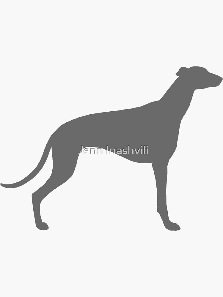 "Greyhound Silhouette(s)" Sticker for Sale by ShortCoffee | Redbubble