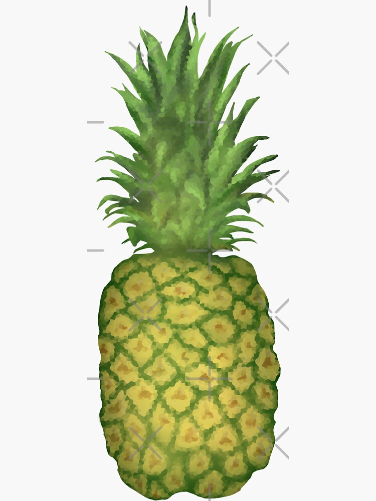 "crystal yellow green Pineapple" Sticker for Sale by Maayanguri | Redbubble