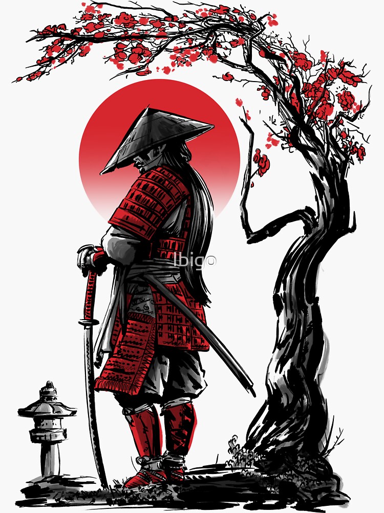 "Lonely Ronin" Sticker for Sale by Ibigo | Redbubble