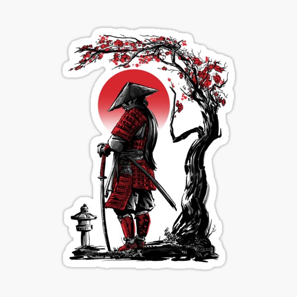 "Lonely Ronin" Sticker for Sale by Ibigo | Redbubble