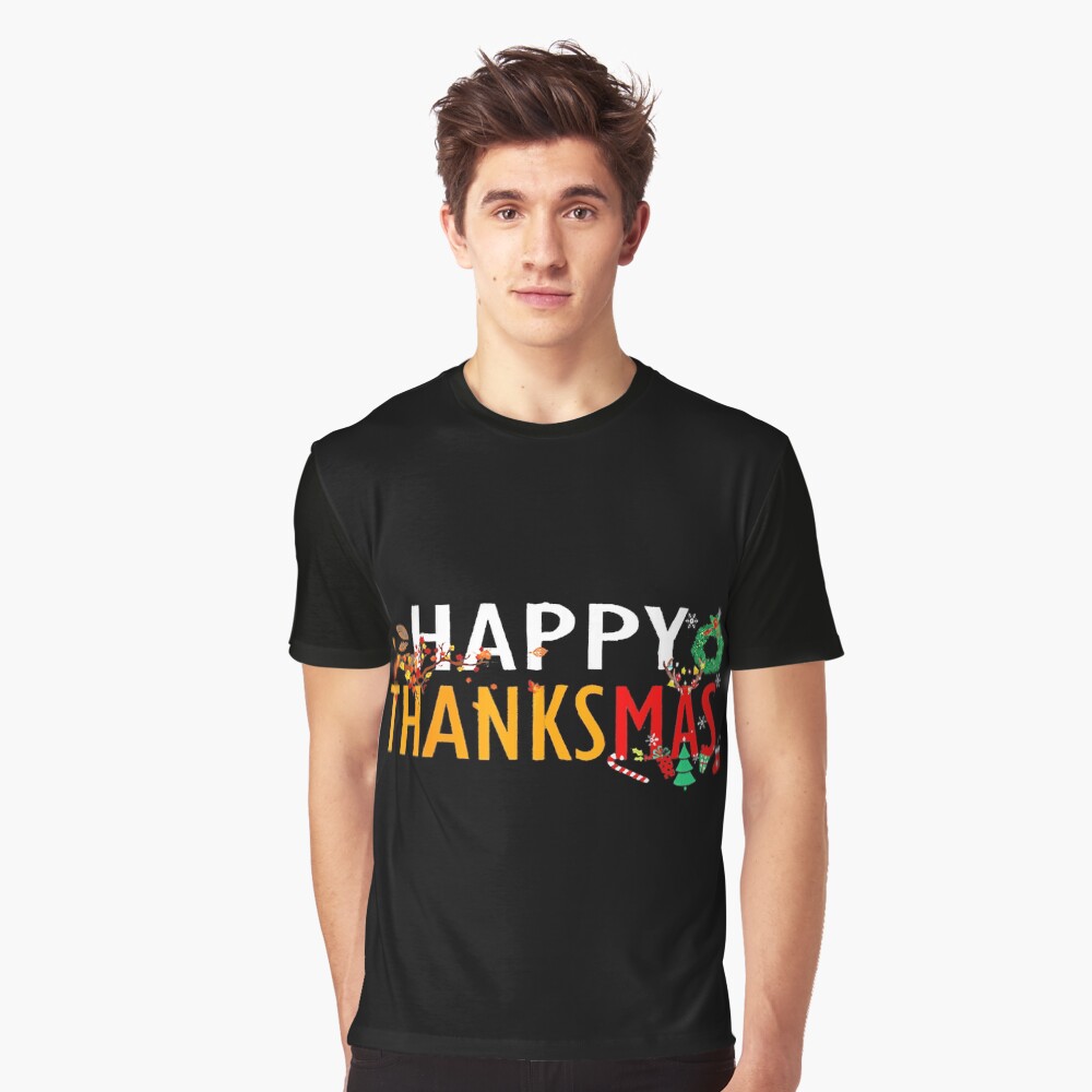 "Thanksgiving Christmas Happy Thanksmas" Sticker for Sale by ...