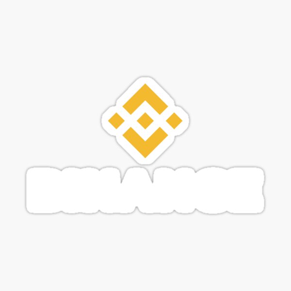"Binance BNB Crypto Altcoin - Clean Vertical Yellow Logo with White ...