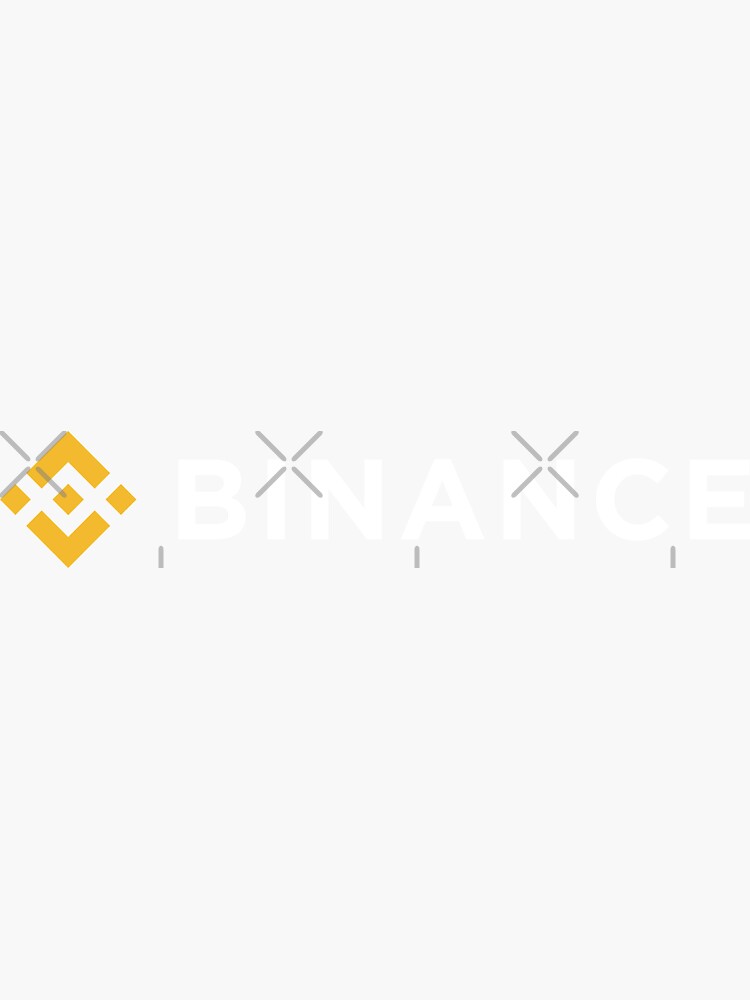 "Binance BNB Crypto Altcoin - Clean Horizontal Yellow Logo with White ...