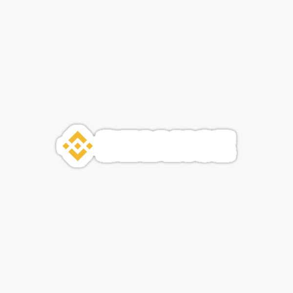 "Binance BNB Crypto Altcoin - Clean Horizontal Yellow Logo with White ...