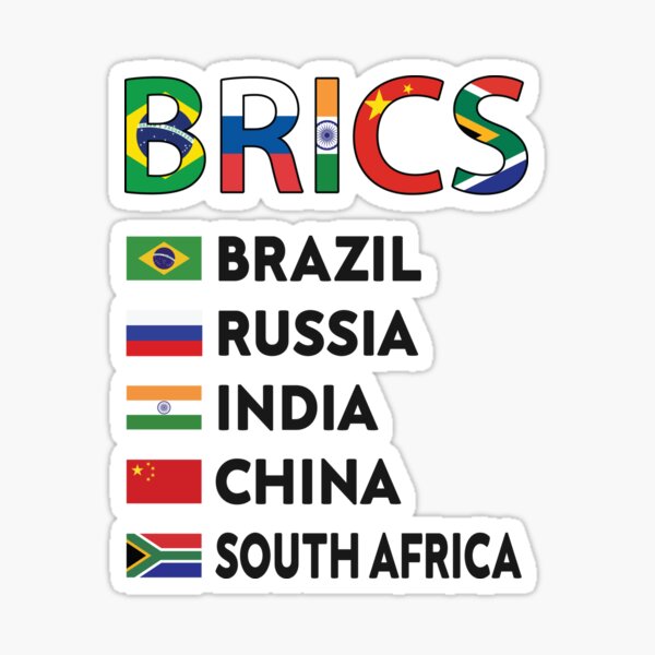 "Brics countries list, brics flag" Sticker for Sale by davinccidz ...