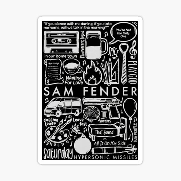 "Sam Fender Lover" Sticker by KHADAT | Redbubble