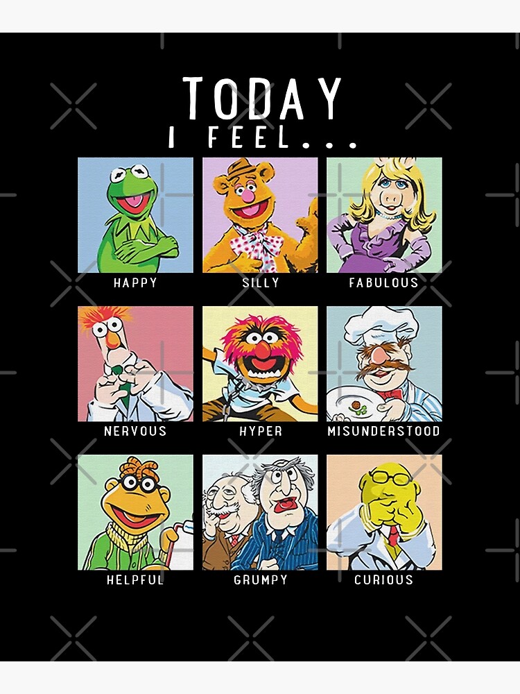 "The Muppets Mood Chart Graphic" Poster for Sale by AlyonaBarno | Redbubble