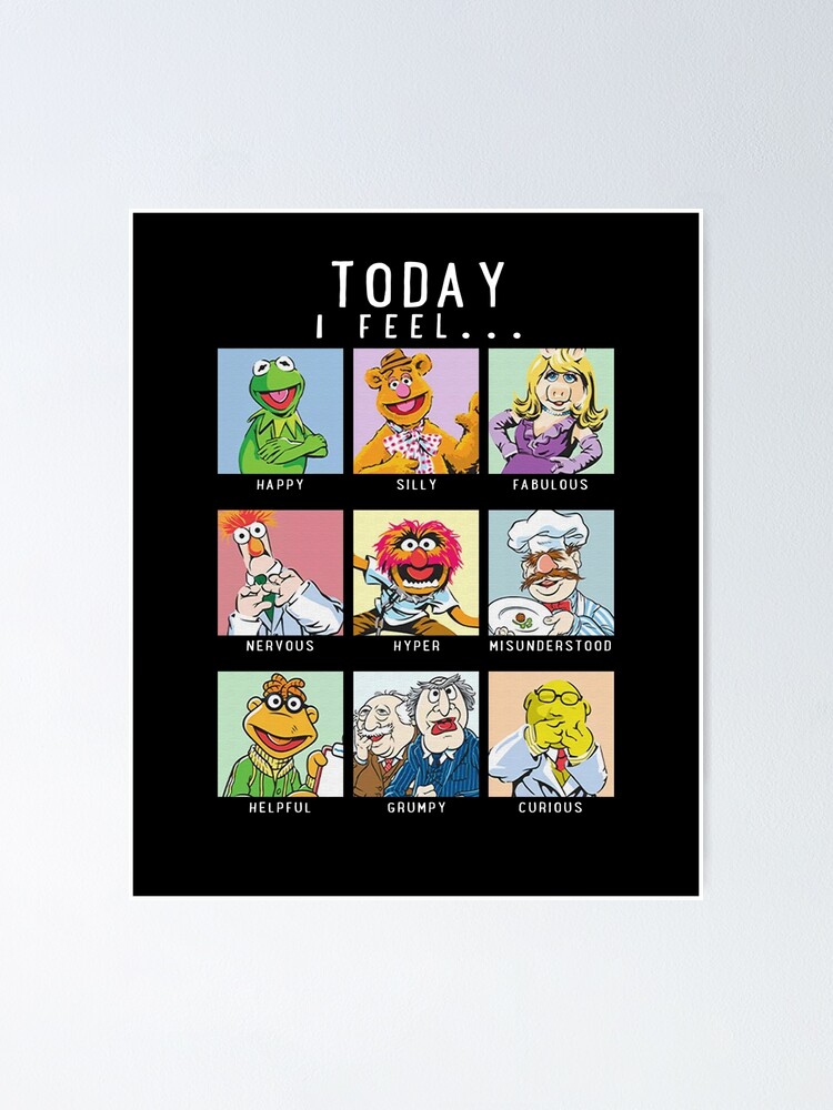 "The Muppets Mood Chart Graphic" Poster for Sale by AlyonaBarno | Redbubble