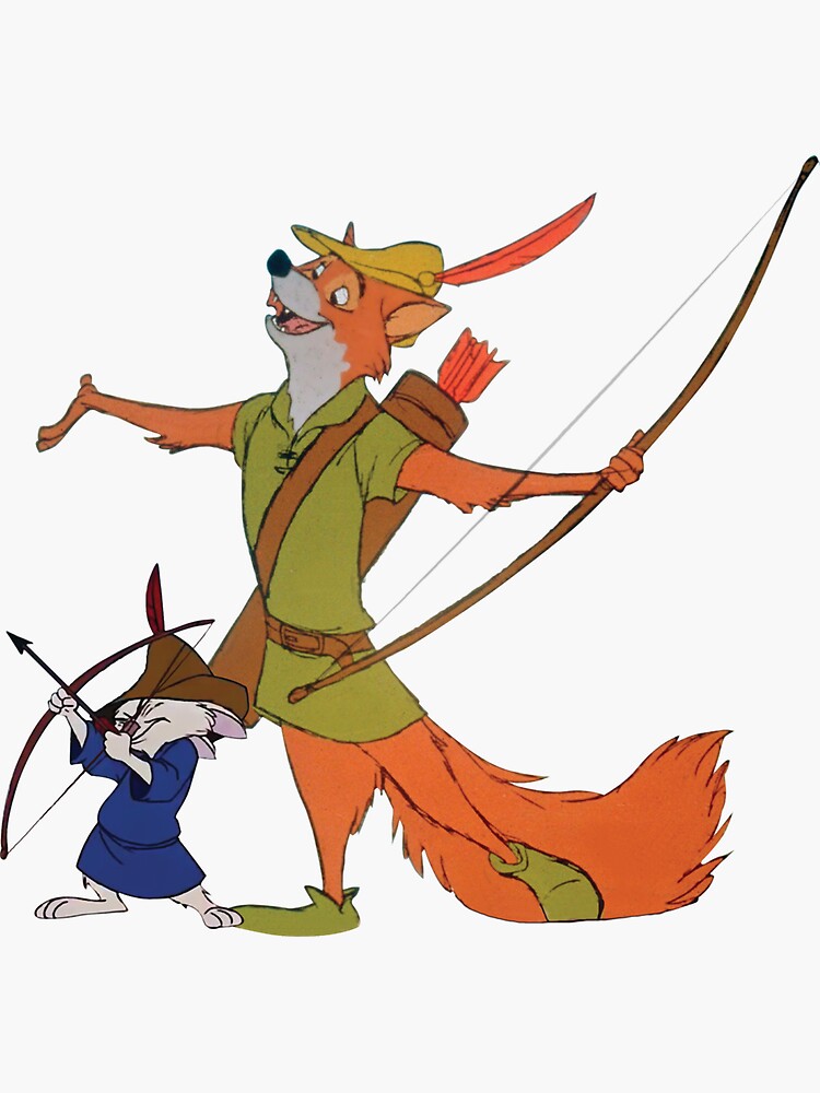 "Robin Hood & Skippy" Sticker for Sale by etukasumol9 | Redbubble