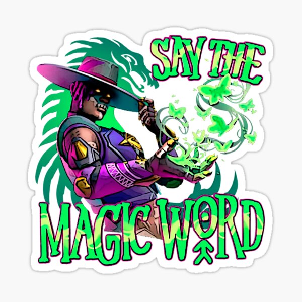 "Apex Legends Holospray Seer "Say the Magic Word"" Sticker for Sale by ...