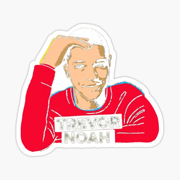 "TRVOR NOAH" Sticker for Sale by angilahutt | Redbubble