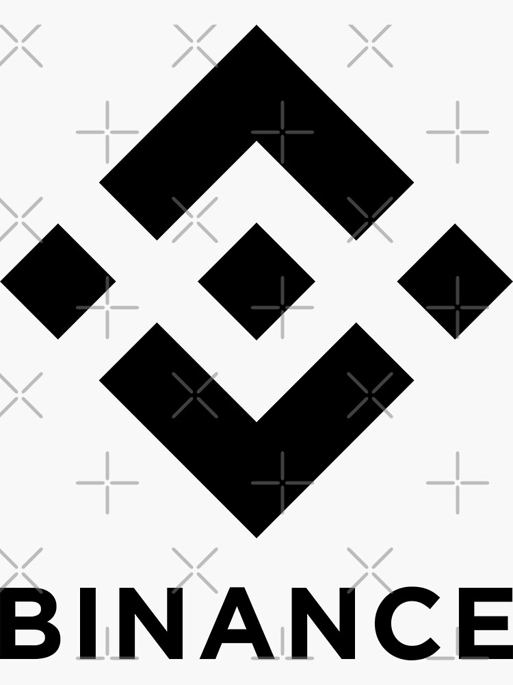 "Binance BNB Crypto Altcoin - Clean Vertical Black Logo with Black Text ...