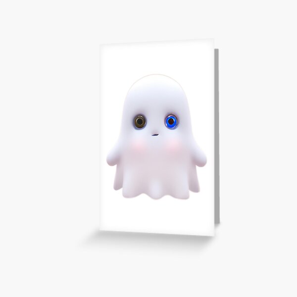 "Awkward ghost with heterochromia" Greeting Card for Sale by betes ...