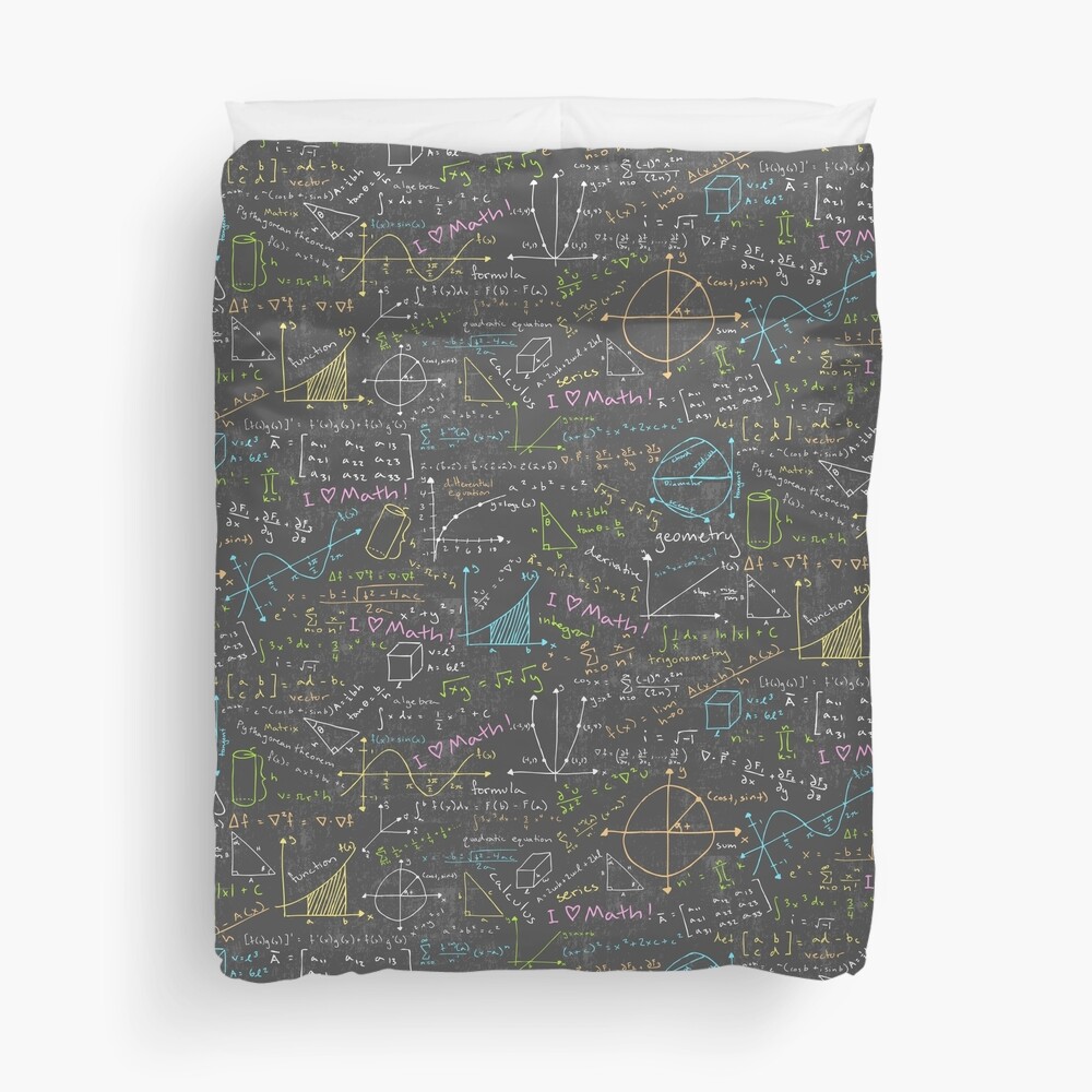 "Math Lessons" Duvet Cover for Sale by robyriker | Redbubble