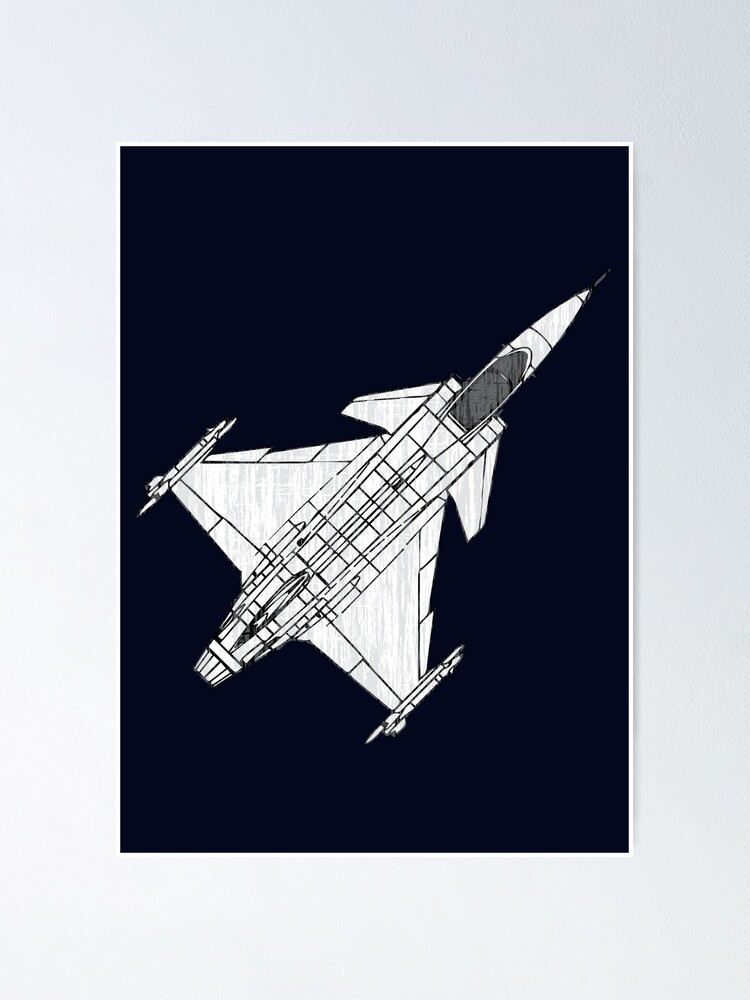 "JAS 39 SAAB Grippen" Poster by quark | Redbubble