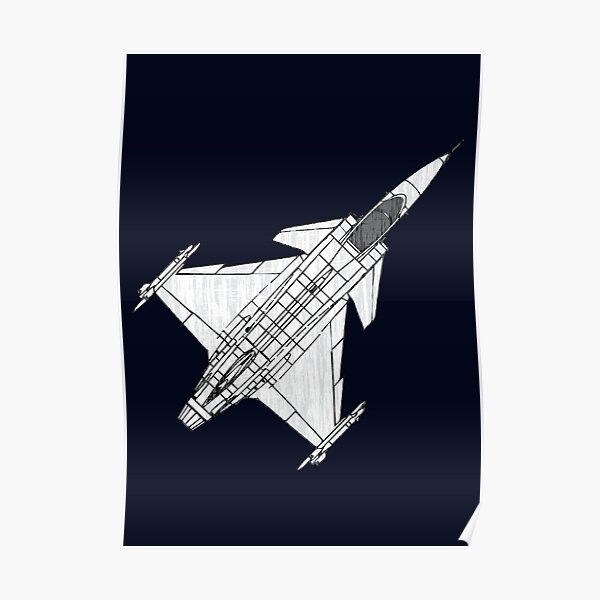 "JAS 39 SAAB Grippen" Poster by quark | Redbubble