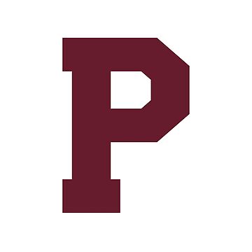 "Alphabet, Maroon P, Sports letter P" Sticker for Sale by TheCultStuff ...