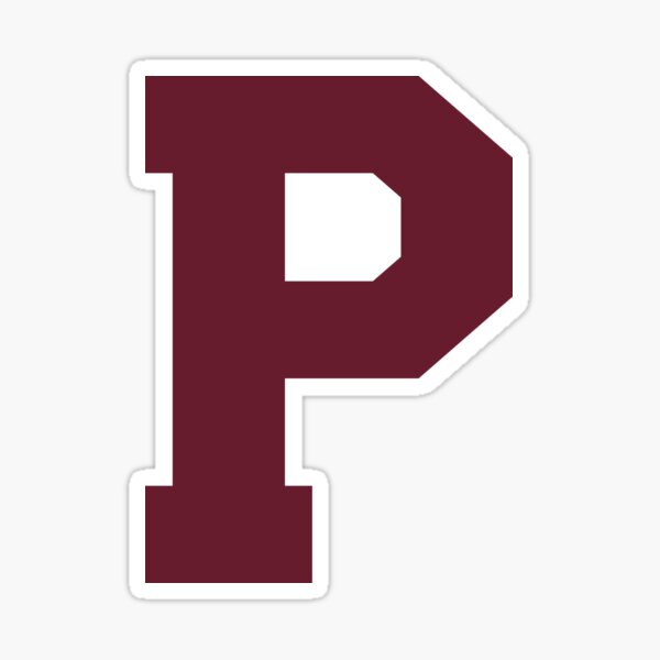"Alphabet, Maroon P, Sports letter P" Sticker for Sale by TheCultStuff ...