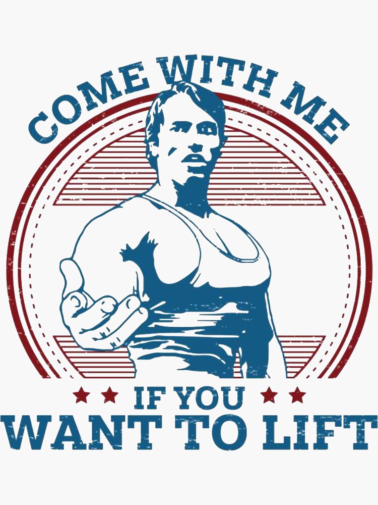 "Come With Me If You Want To Lift" Sticker for Sale by LC-SHOP | Redbubble
