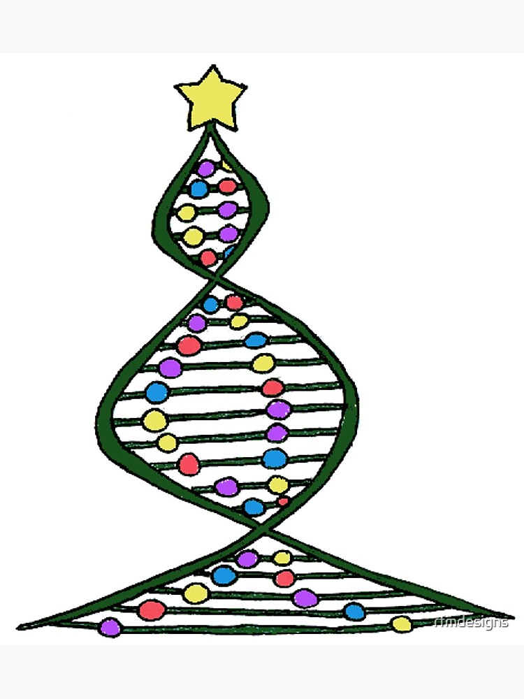 "DNA of a Christmas Tree" Greeting Card for Sale by rfmdesigns | Redbubble